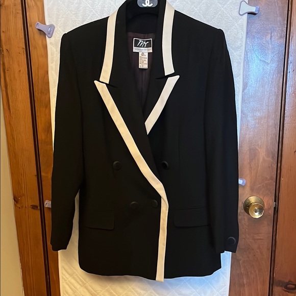 Morgan Taylor | Jackets & Coats | Morgan Taylor Vintage Black And White ...